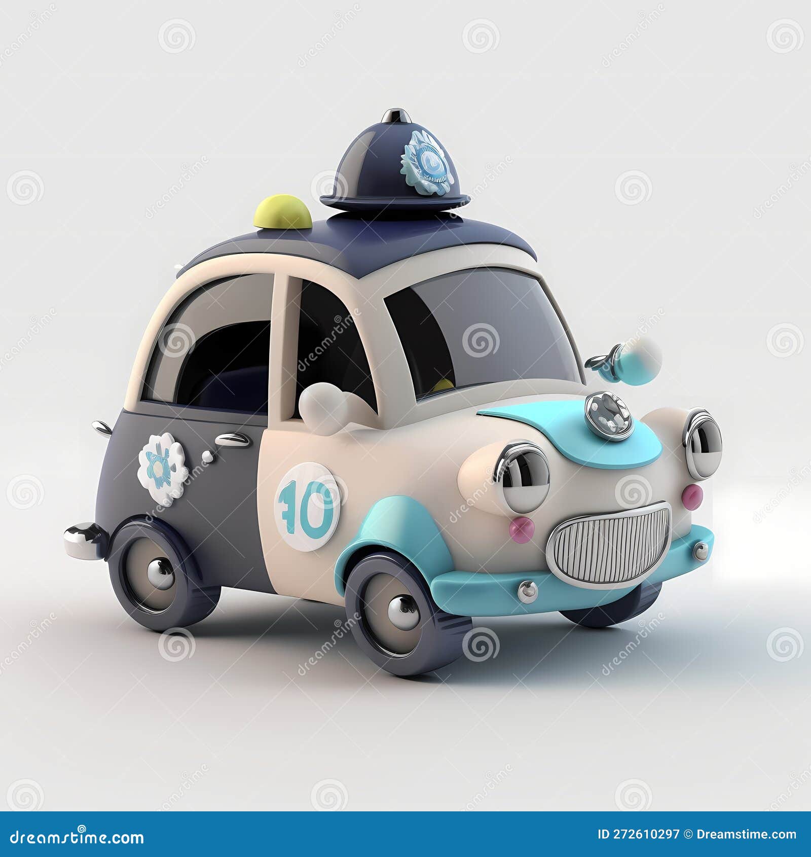 Tiny Happy Police. Generative AI Stock Illustration - Illustration of ...