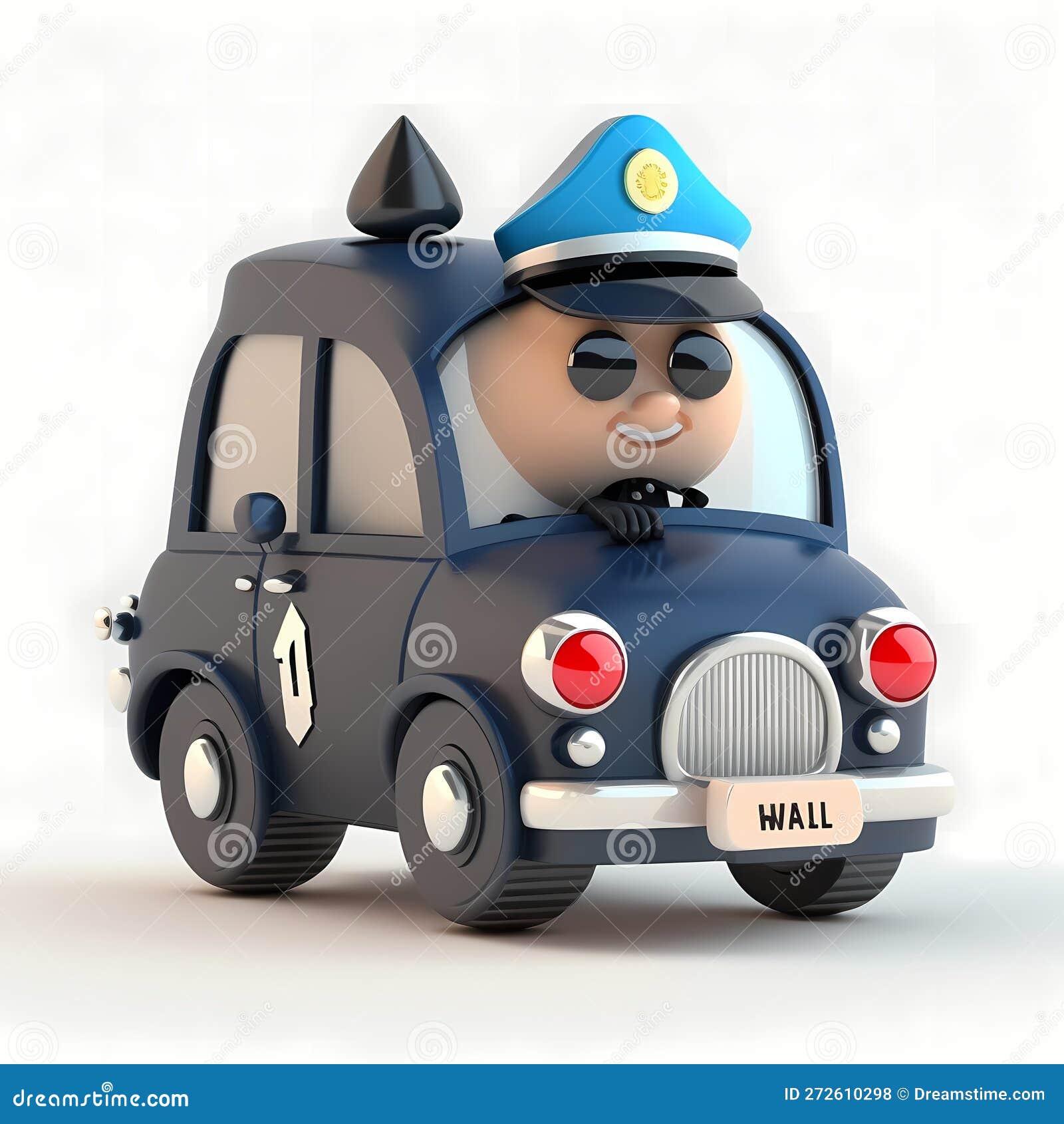 Tiny Happy Police. Generative AI Stock Illustration - Illustration of ...
