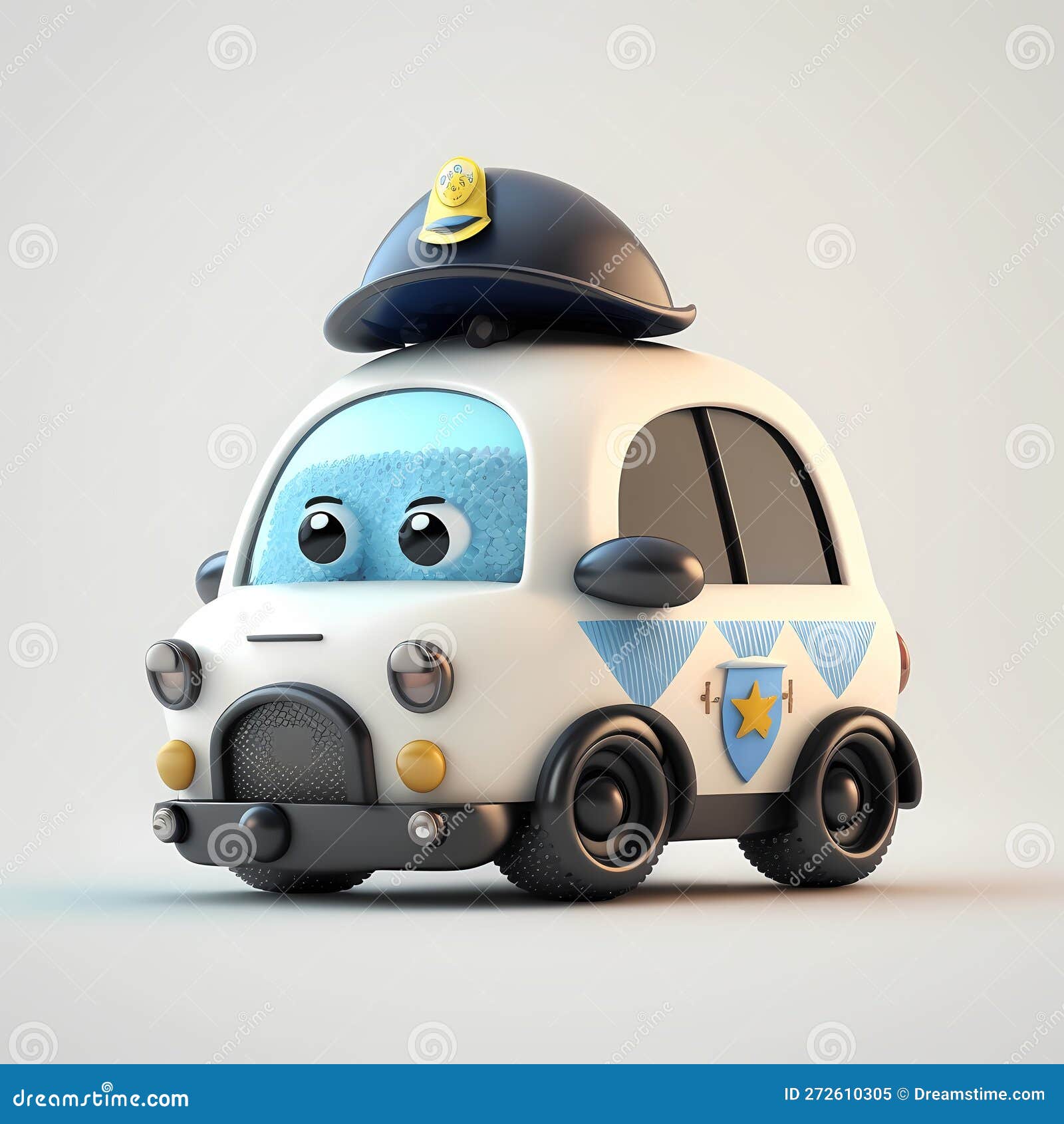 Tiny Happy Police. Generative AI Stock Illustration - Illustration of ...