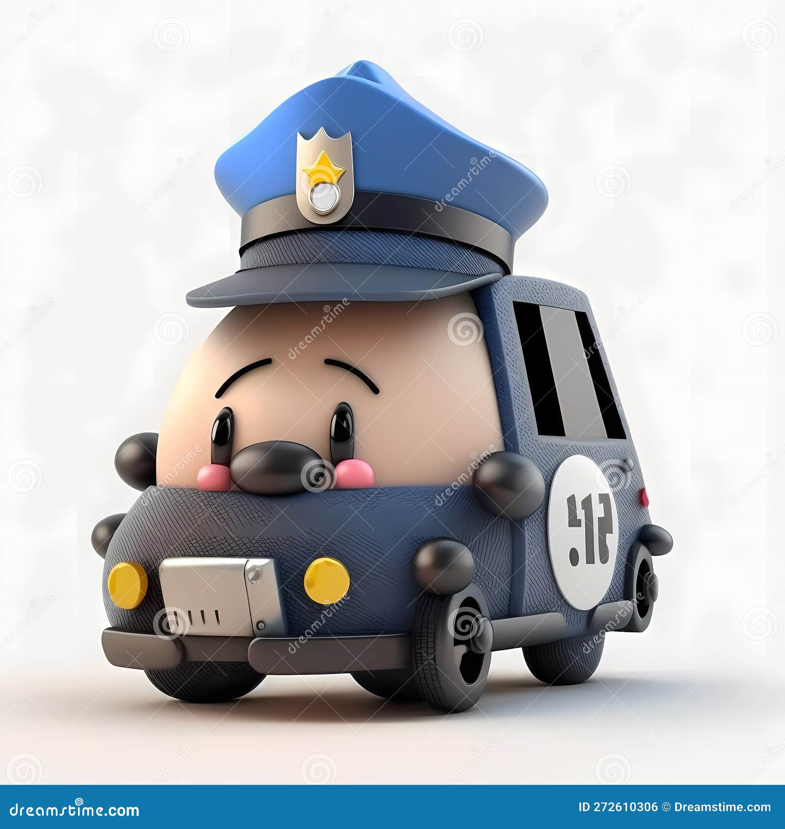Tiny Happy Police. Generative AI Stock Illustration - Illustration of ...