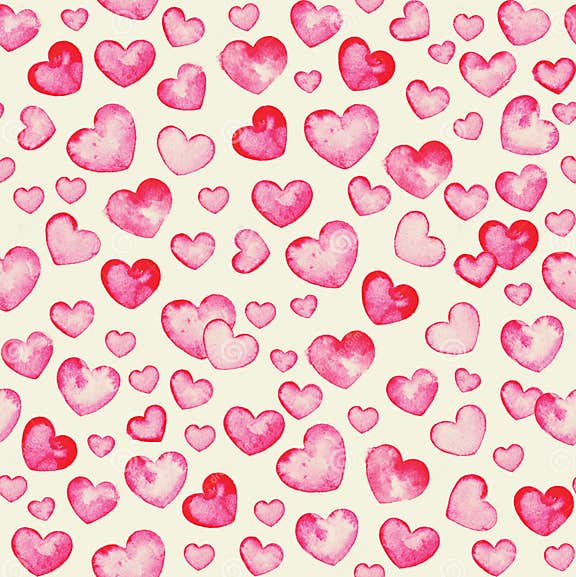 Tiny Hearts stock vector. Illustration of watercolour - 50037233