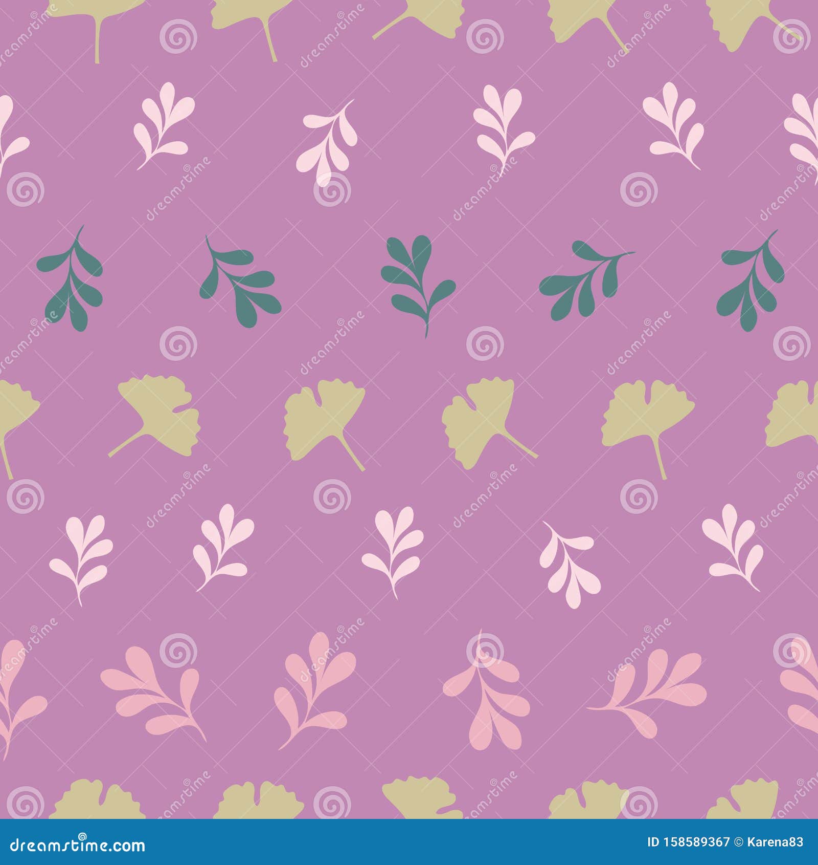 Tiny Horizontal Stylized Floral Collection Repeat Pattern Vector Print ...