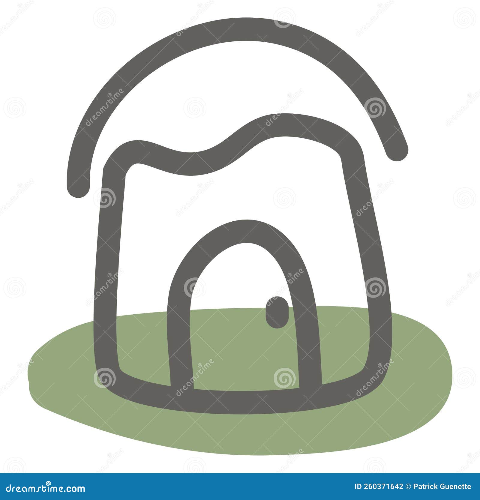 Tiny house, icon stock vector. Illustration of vacation - 260371642