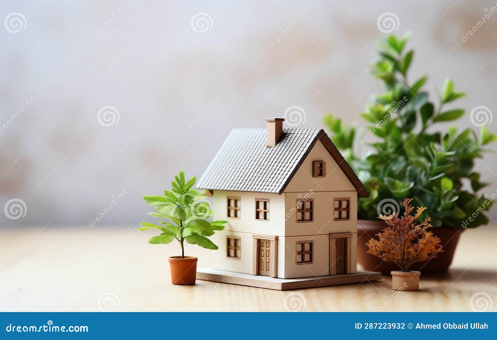 Tiny House Pen and Mortgage Agreement on Table. Generative AI Stock ...