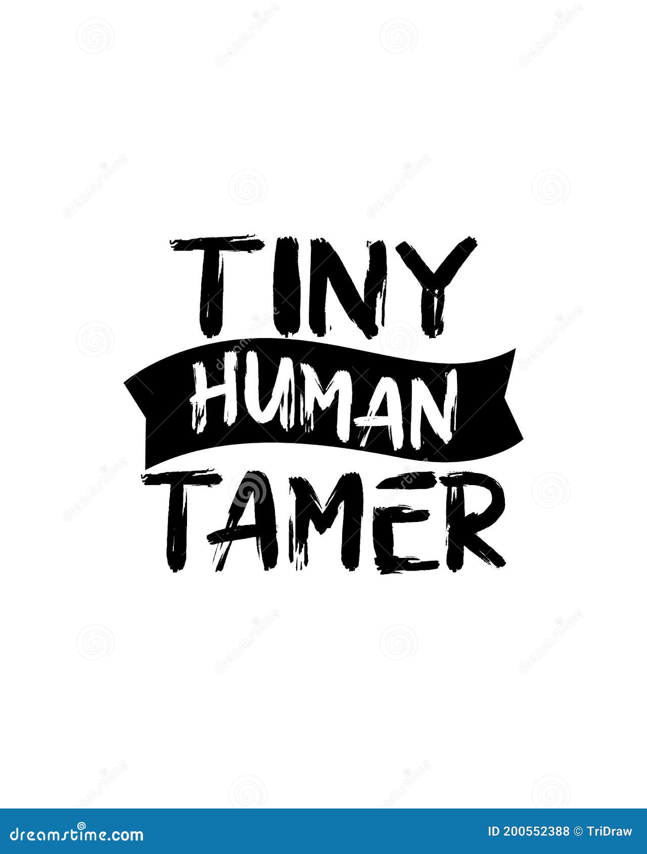 Tiny Human Monochrome Handwritten Ink, Paint Brushstroke Lettering ...