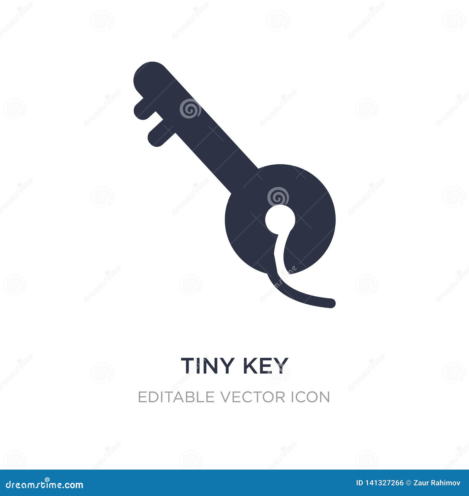 Tiny Key Icon on White Background. Simple Element Illustration from ...