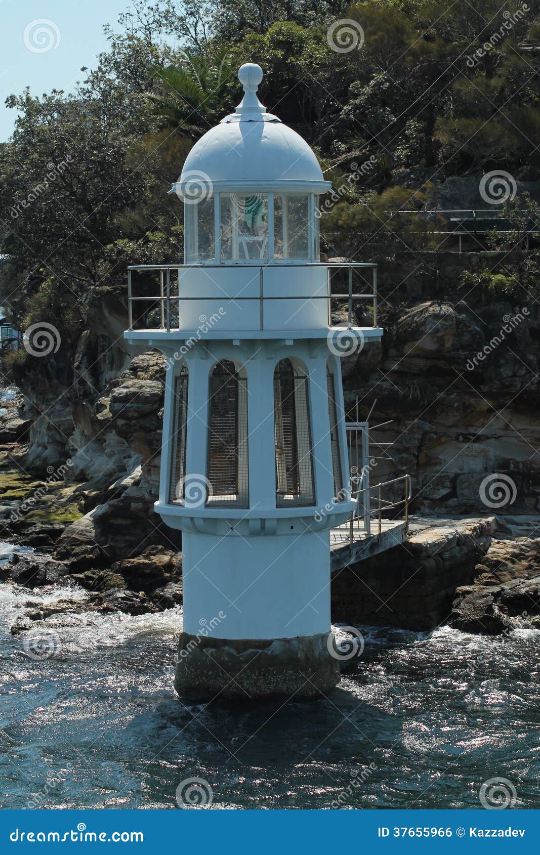 Tiny Lighthouse stock photo. Image of harbour, australia - 37655966