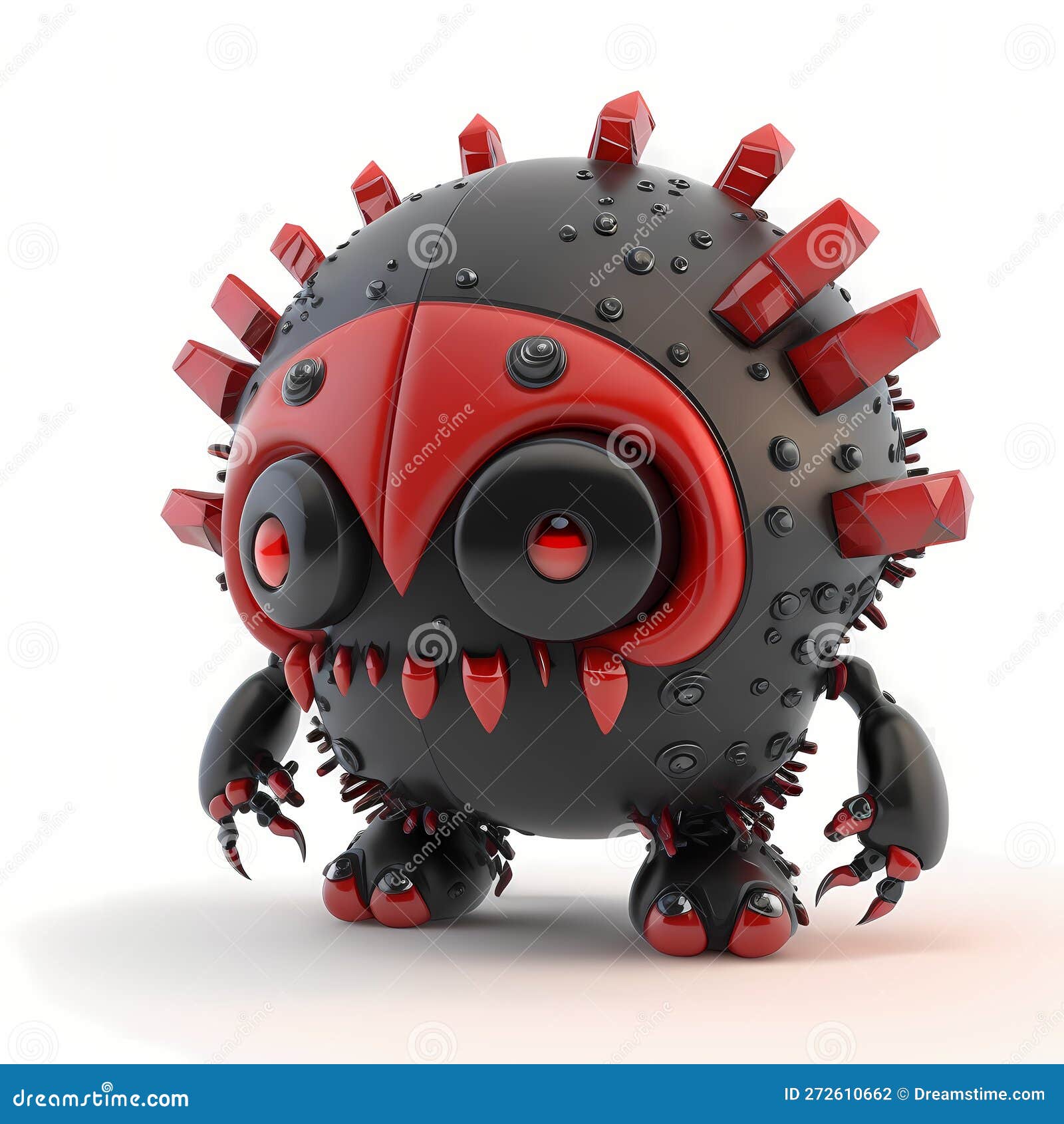 Tiny Malware Character. Generative AI Stock Illustration - Illustration ...