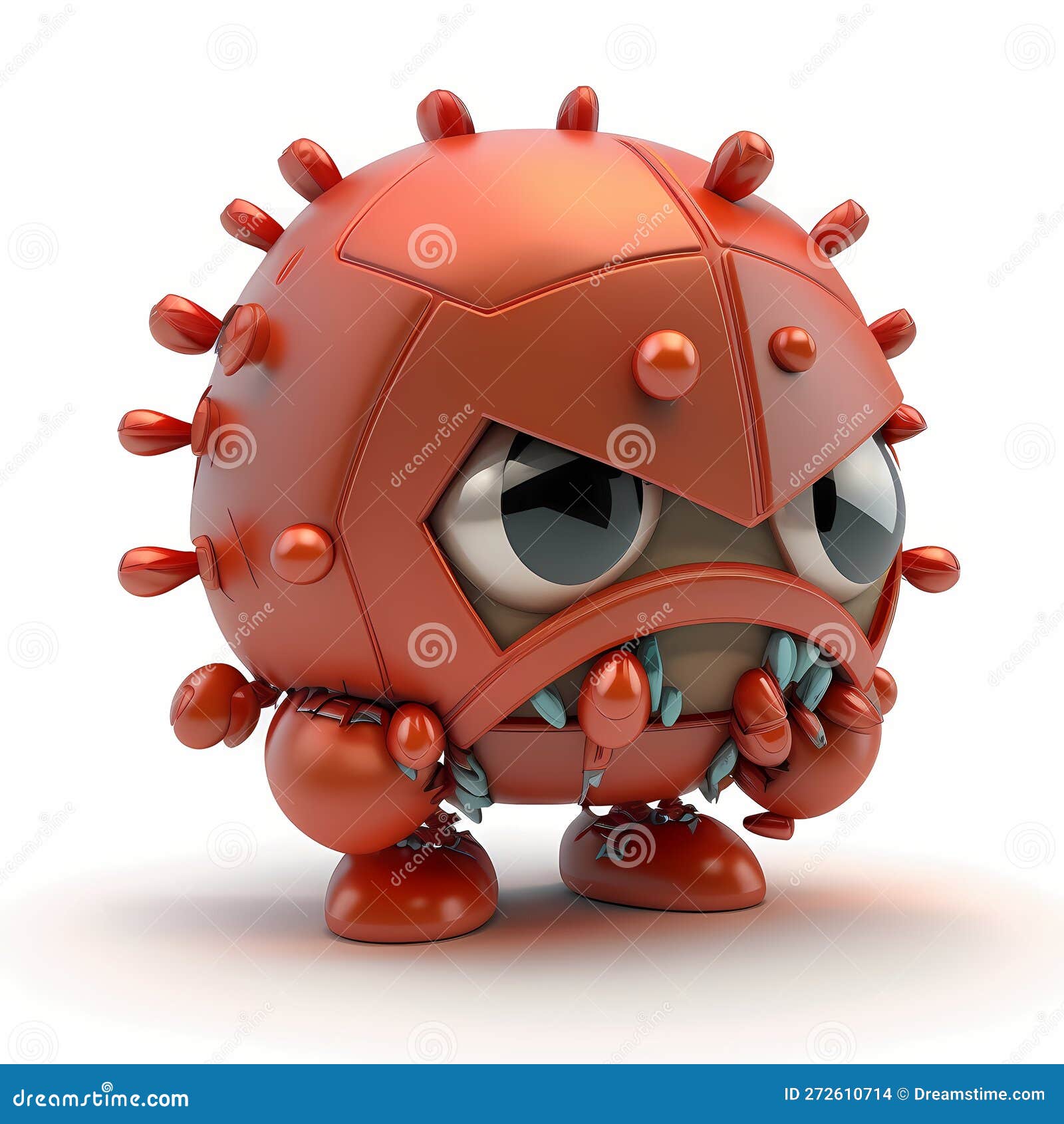 Tiny Malware Character. Generative AI Stock Illustration - Illustration ...