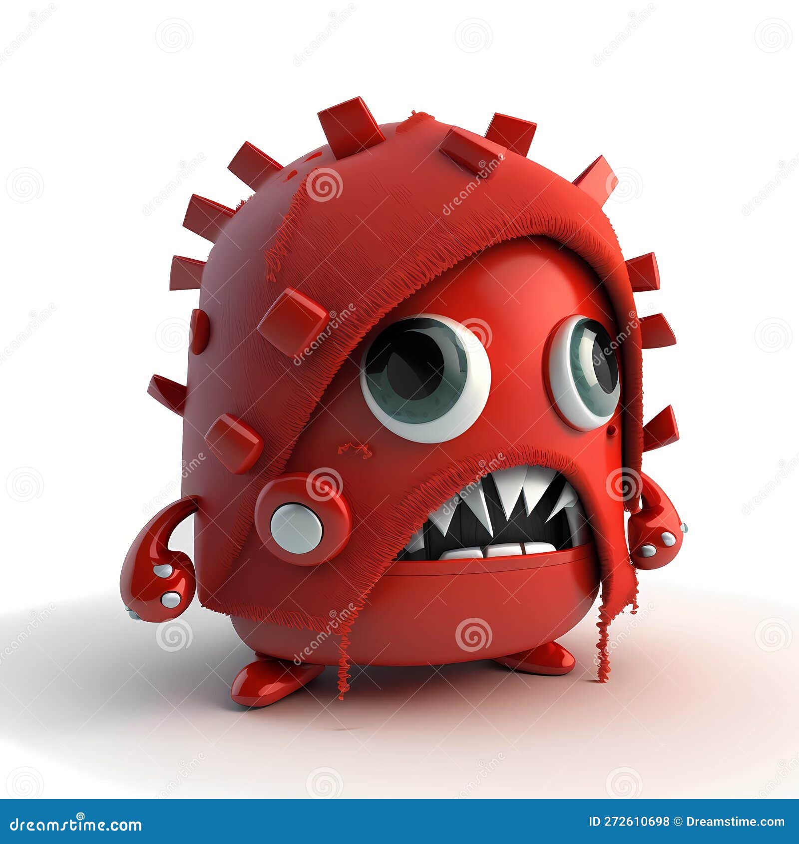 Tiny Malware Character. Generative AI Stock Illustration - Illustration ...