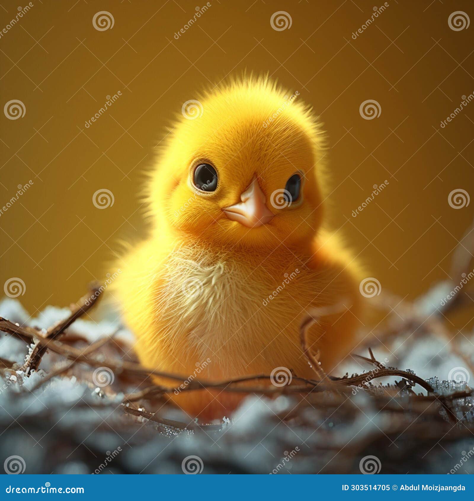 Tiny Marvel Cute Chick Explores Its World, Symbolizing Newborn Joy ...