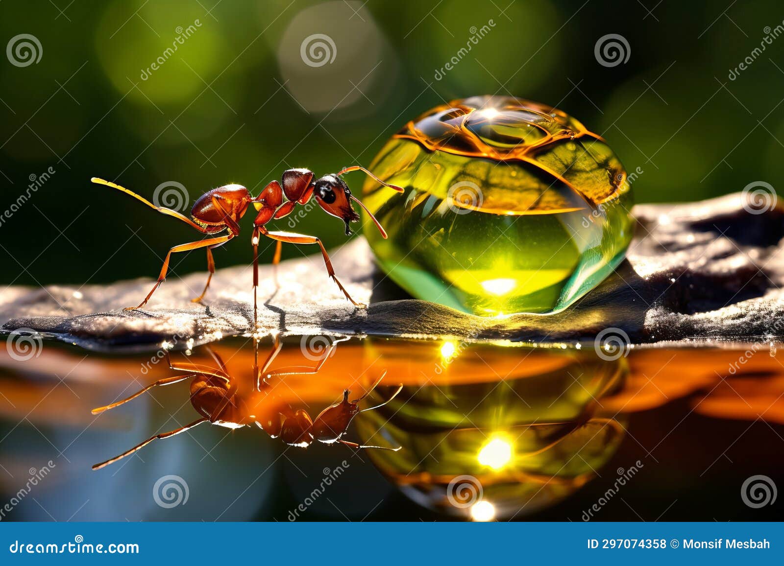 Tiny but Mighty: the Reflection of an Ant Sitting on a Leaf Will Leave ...