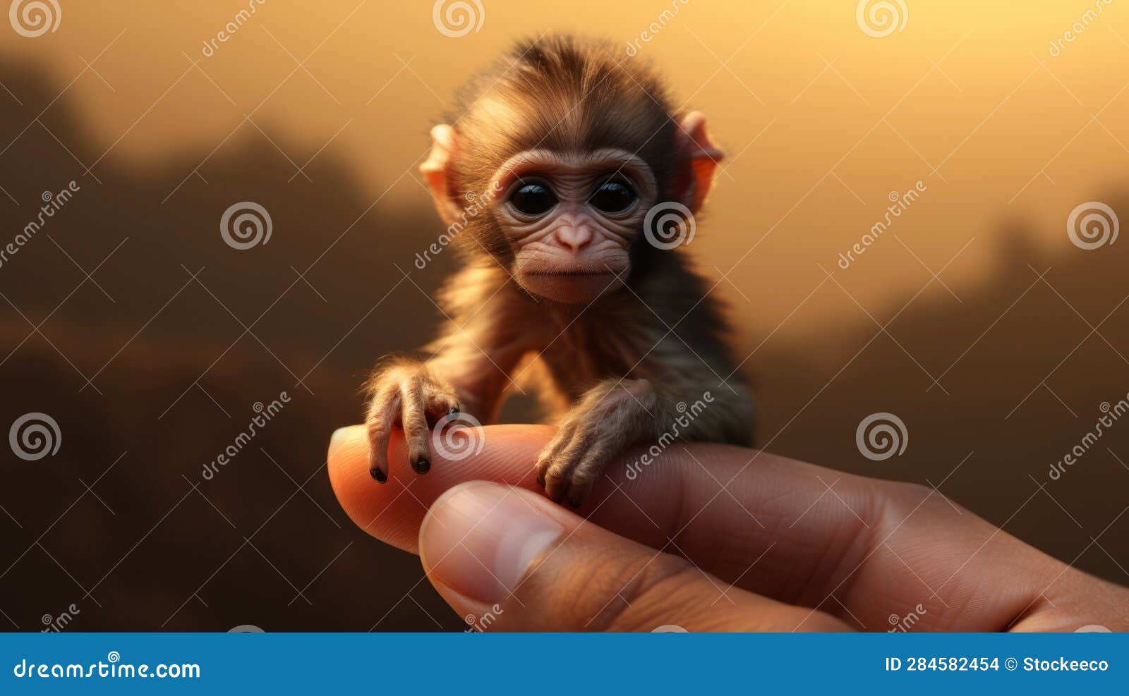 Tiny Monkey Sculpture: Zbrush Artwork with Backlight and Uhd Image ...