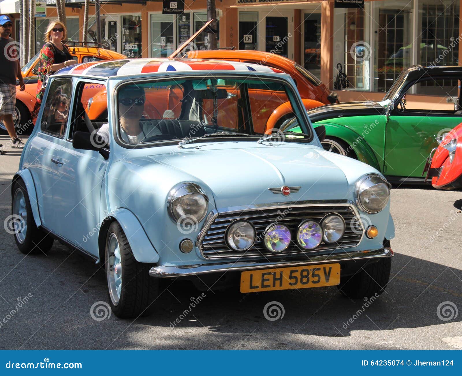 Tiny old car editorial stock image. Image of badge, british - 64235074