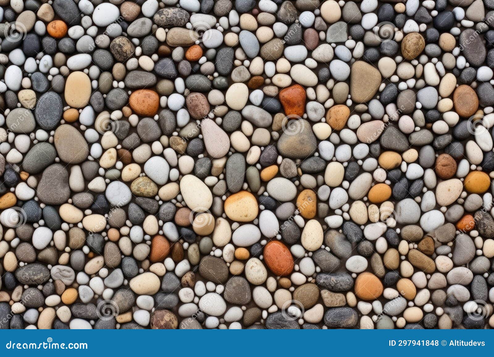 Tiny Pebble Stone Wall with Uniformity Stock Photo - Image of ...