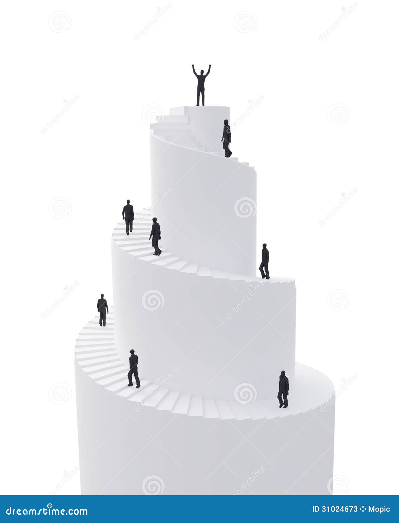 Tiny People Climbing Spiral Tower Stock Illustrations – 2 Tiny People ...