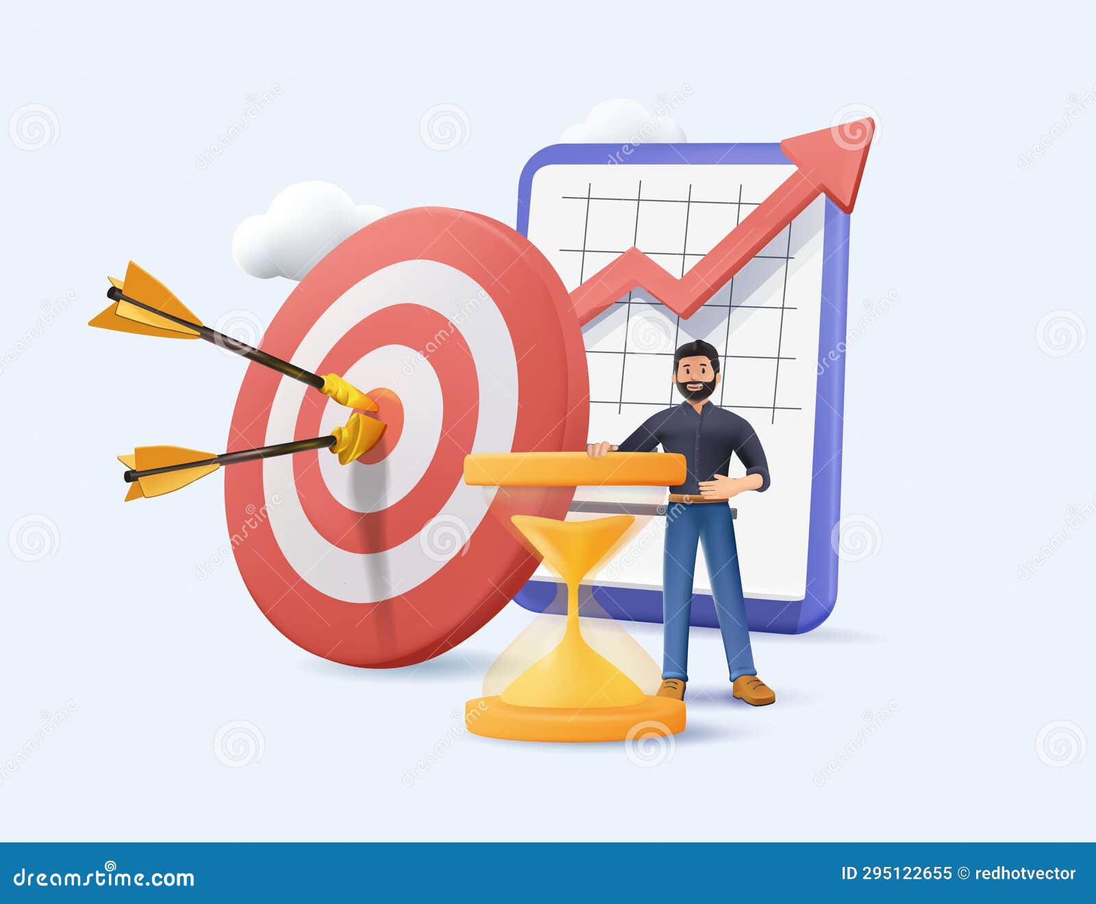 Tiny People Developing Self Control System Isolated 3D Cartoon Vector ...