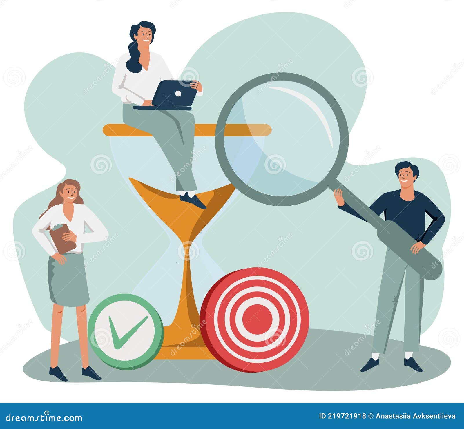 Tiny People Developing Self Control System Isolated Flat Vector ...