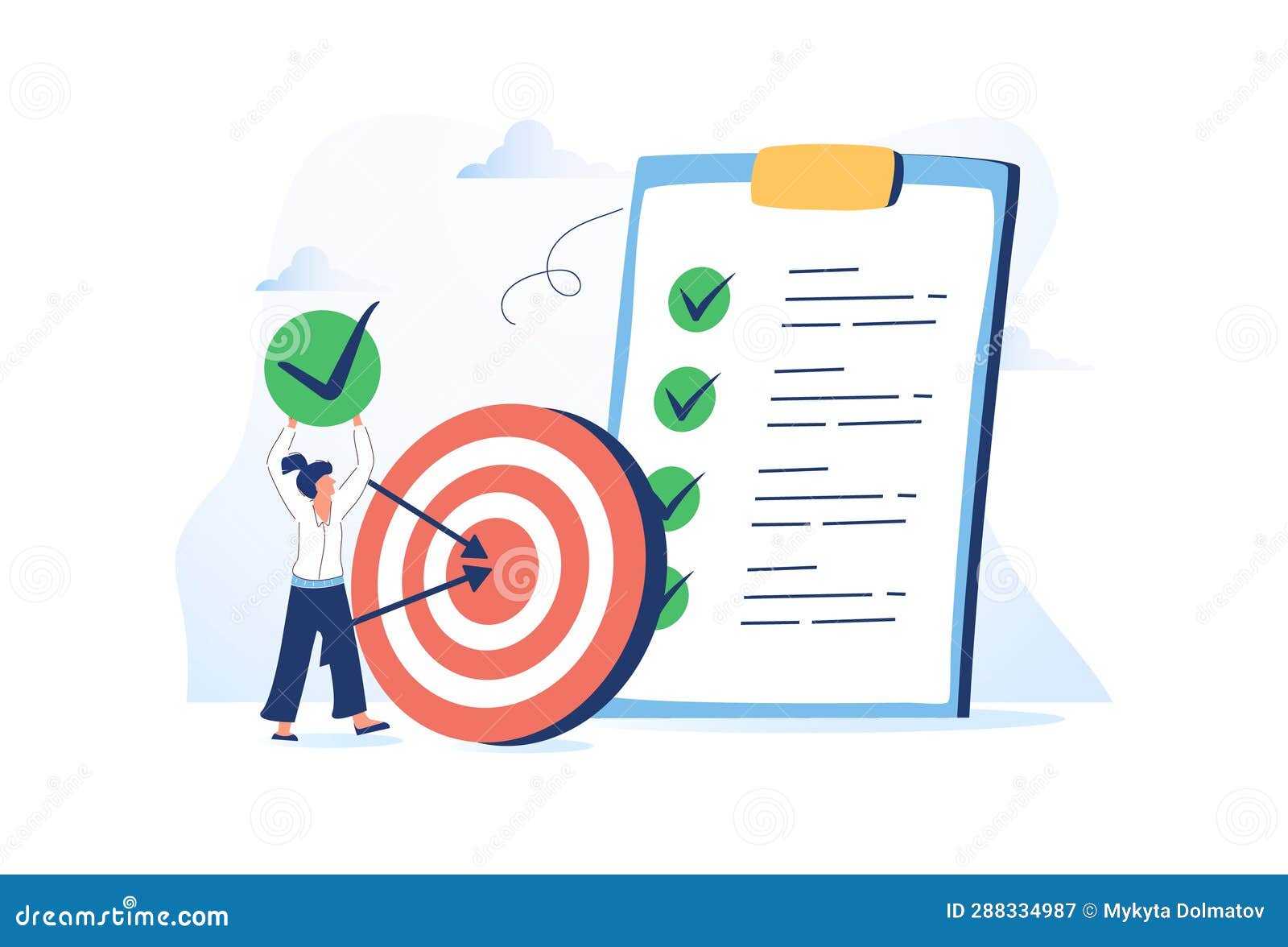 Tiny People Developing Self Control System Isolated Flat Vector ...