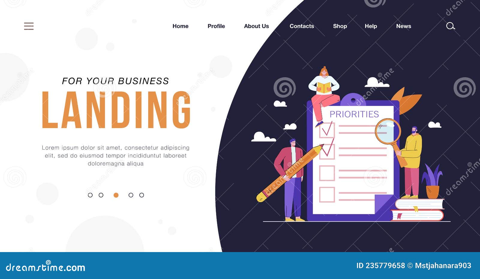 Tiny People Doing Priorities Checklist Flat Vector Illustration Stock ...