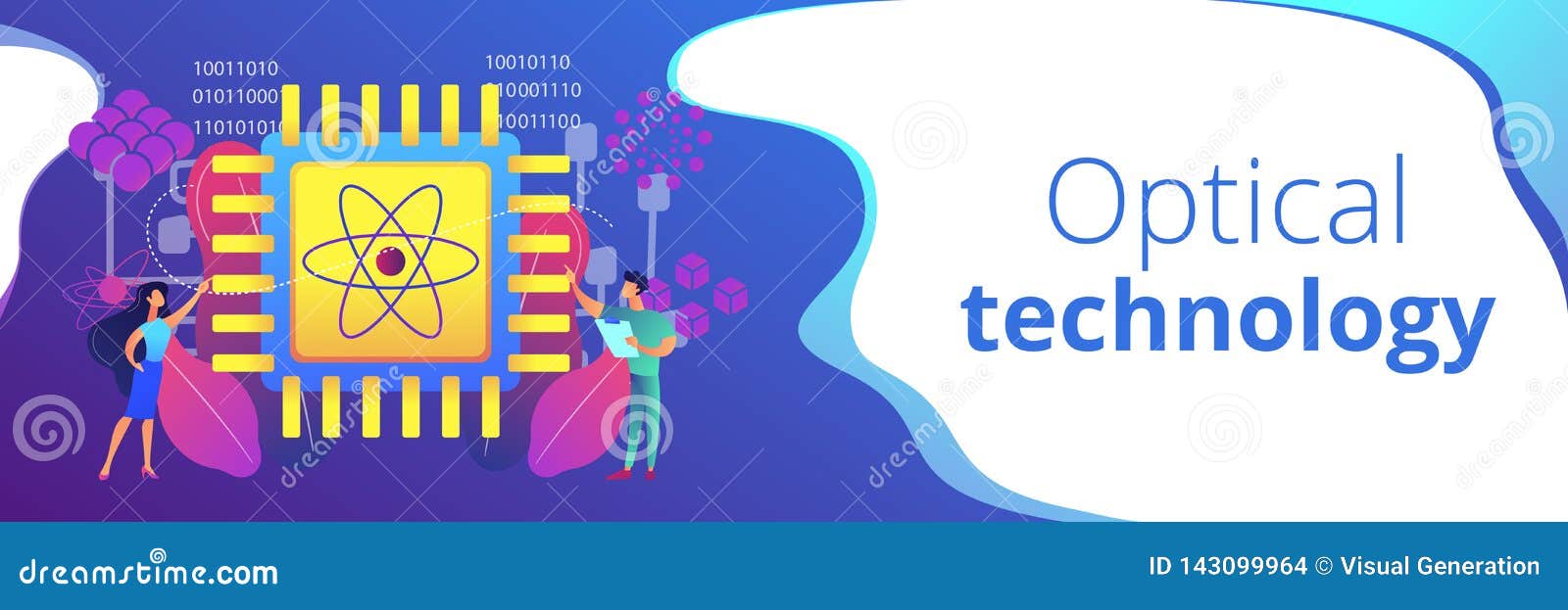 Optical Technology Concept Banner Header. Stock Vector - Illustration ...