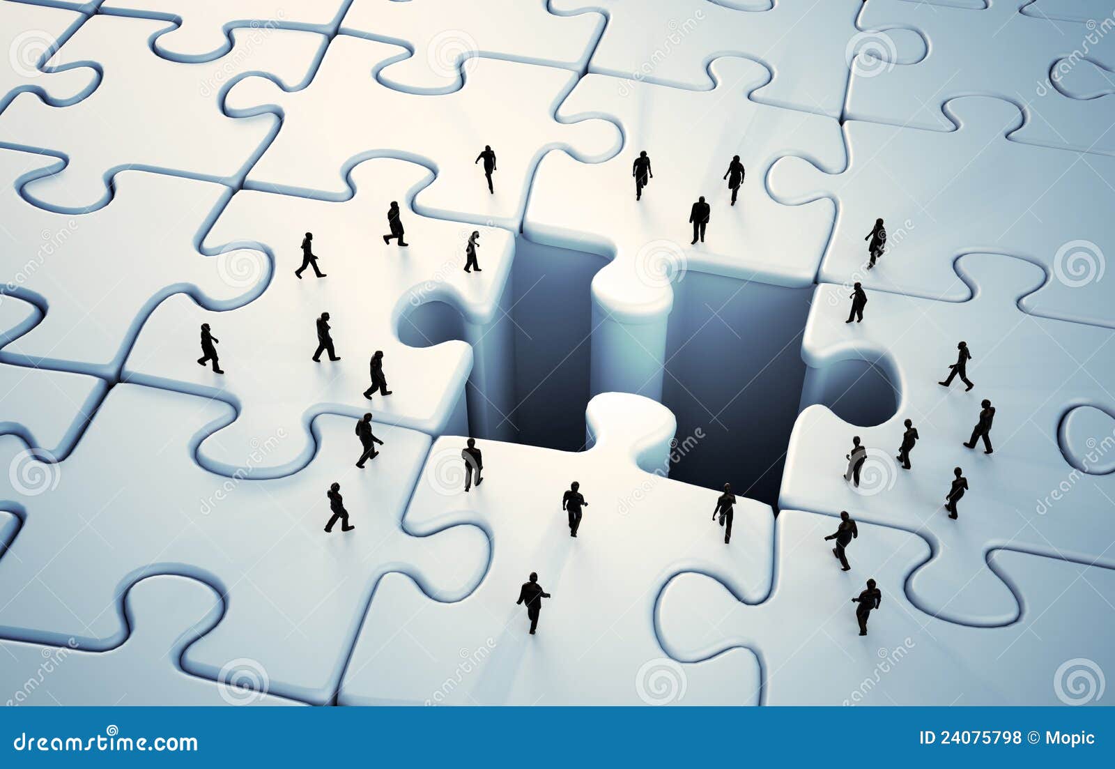 Tiny people jigsaw puzzle stock illustration. Illustration of gate ...