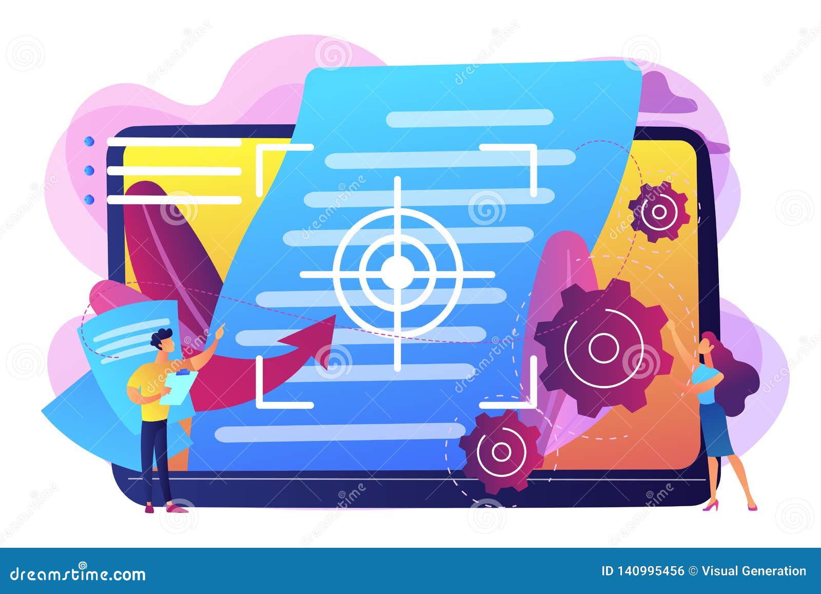 Vision and Scope Document Concept Vector Illustration. Stock Vector ...