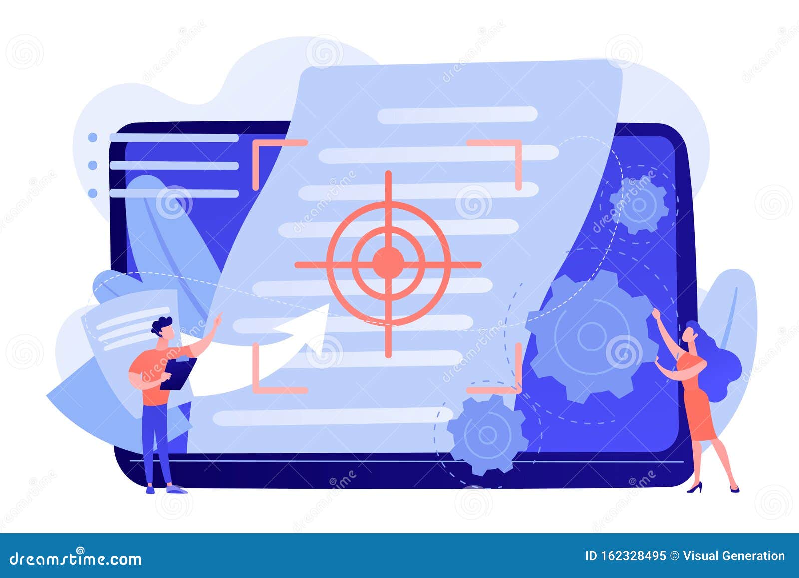 Vision and Scope Document Concept Vector Illustration. Stock Vector ...