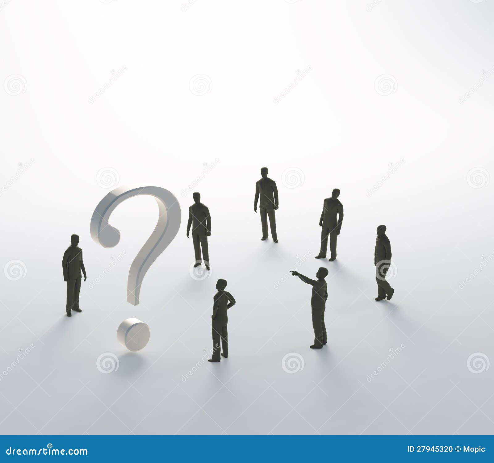 Tiny People Solving a Problem Stock Illustration - Illustration of ...