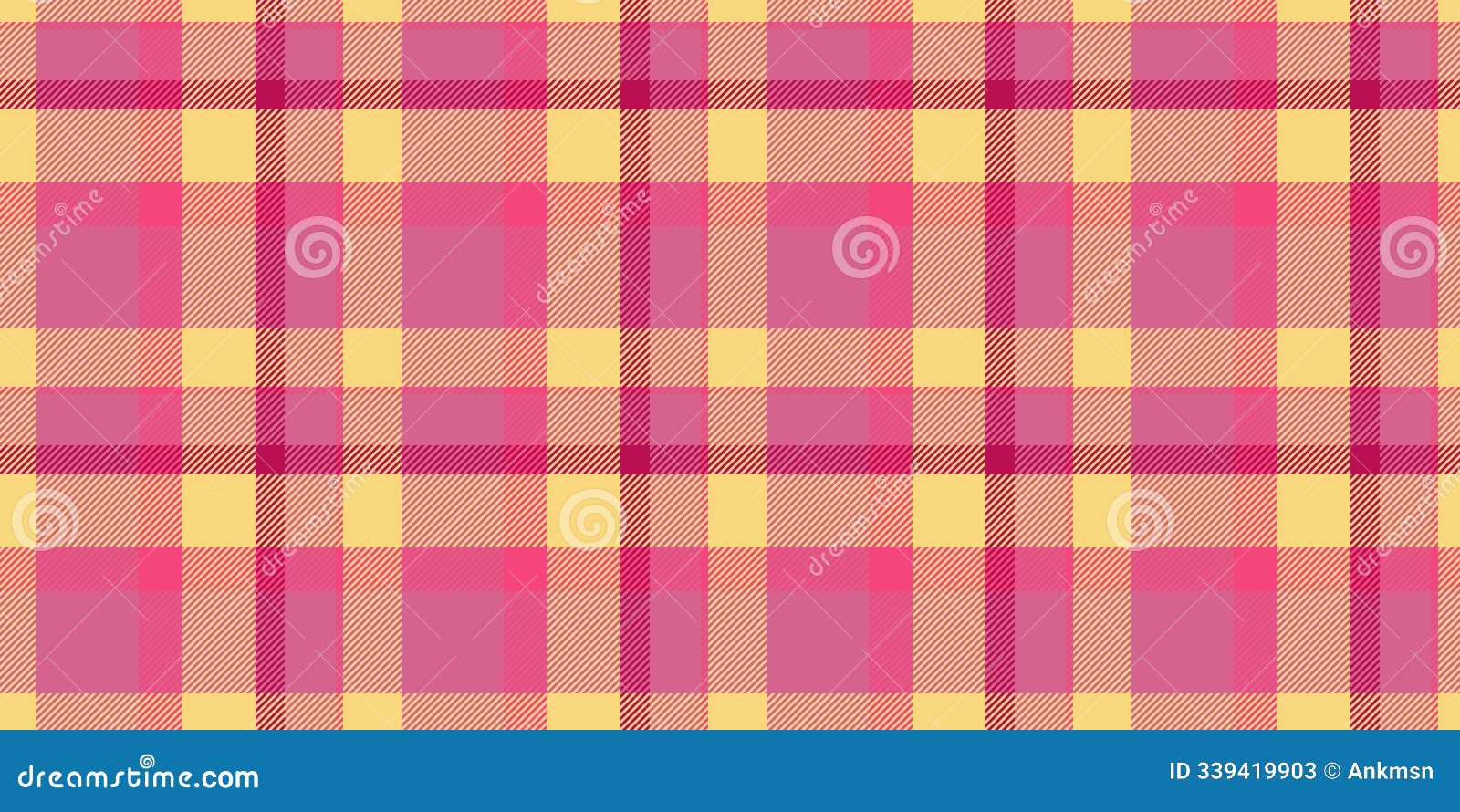Tiny Plaid Seamless Textile, Picnic Blanket Background Vector Fabric ...