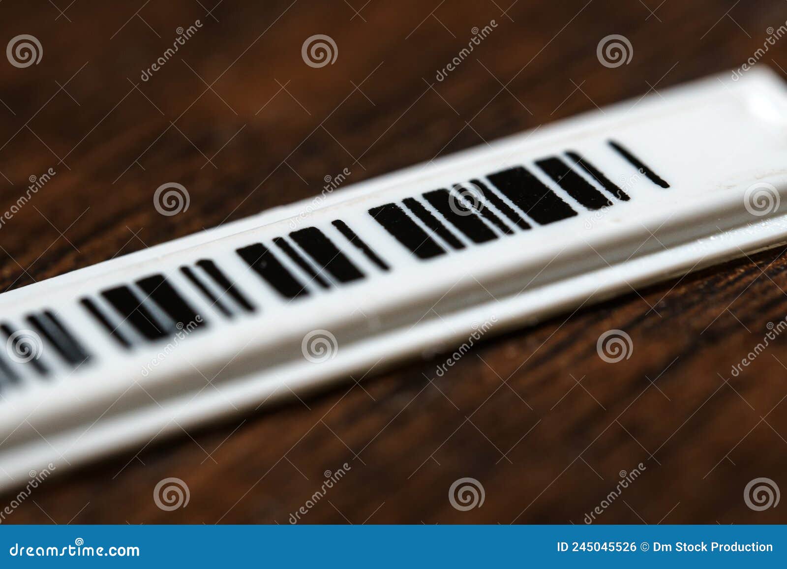 Tiny Plastic Security Anti-theft Barcode Sticker Stock Photo - Image of ...