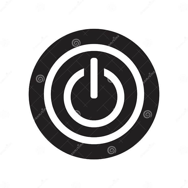 Tiny Power Icon Vector Isolated on White Background, Tiny Power Stock ...