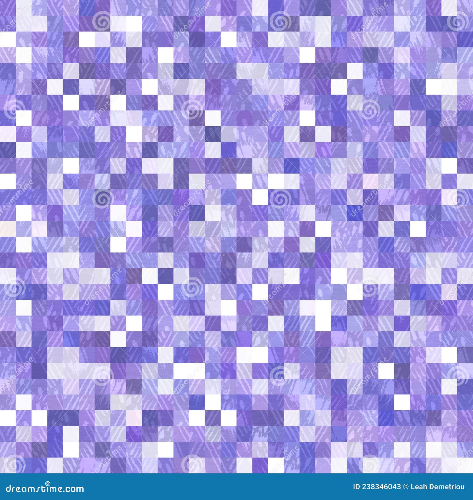 Tiny Purple Geometric Mosaic Pixel Grid Seamless Pattern. Modern Square ...