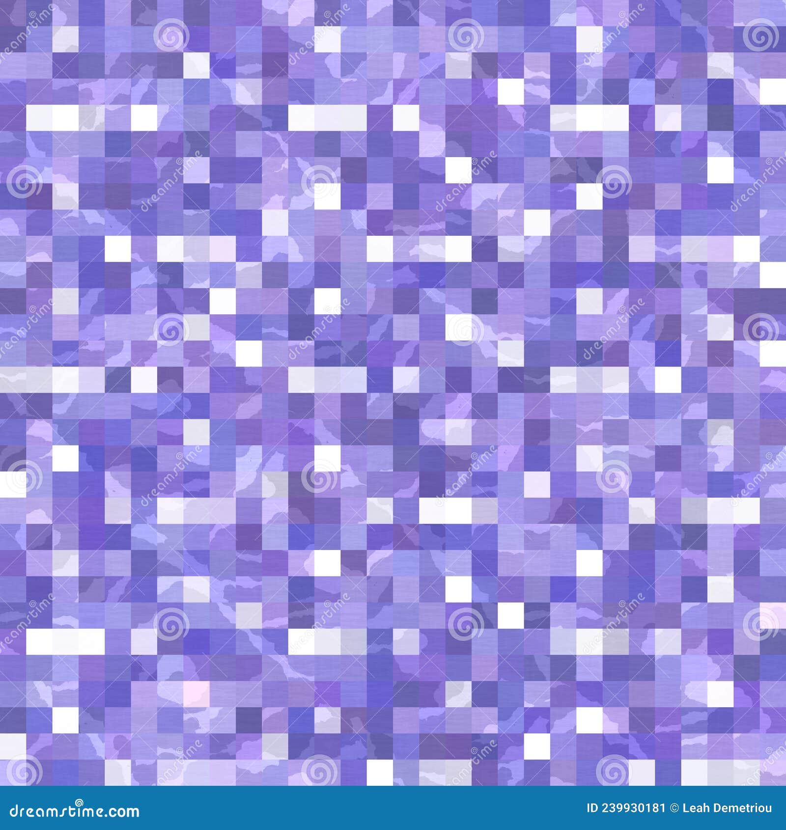 Tiny Purple Geometric Mosaic Pixel Grid Seamless Pattern. Modern Square ...