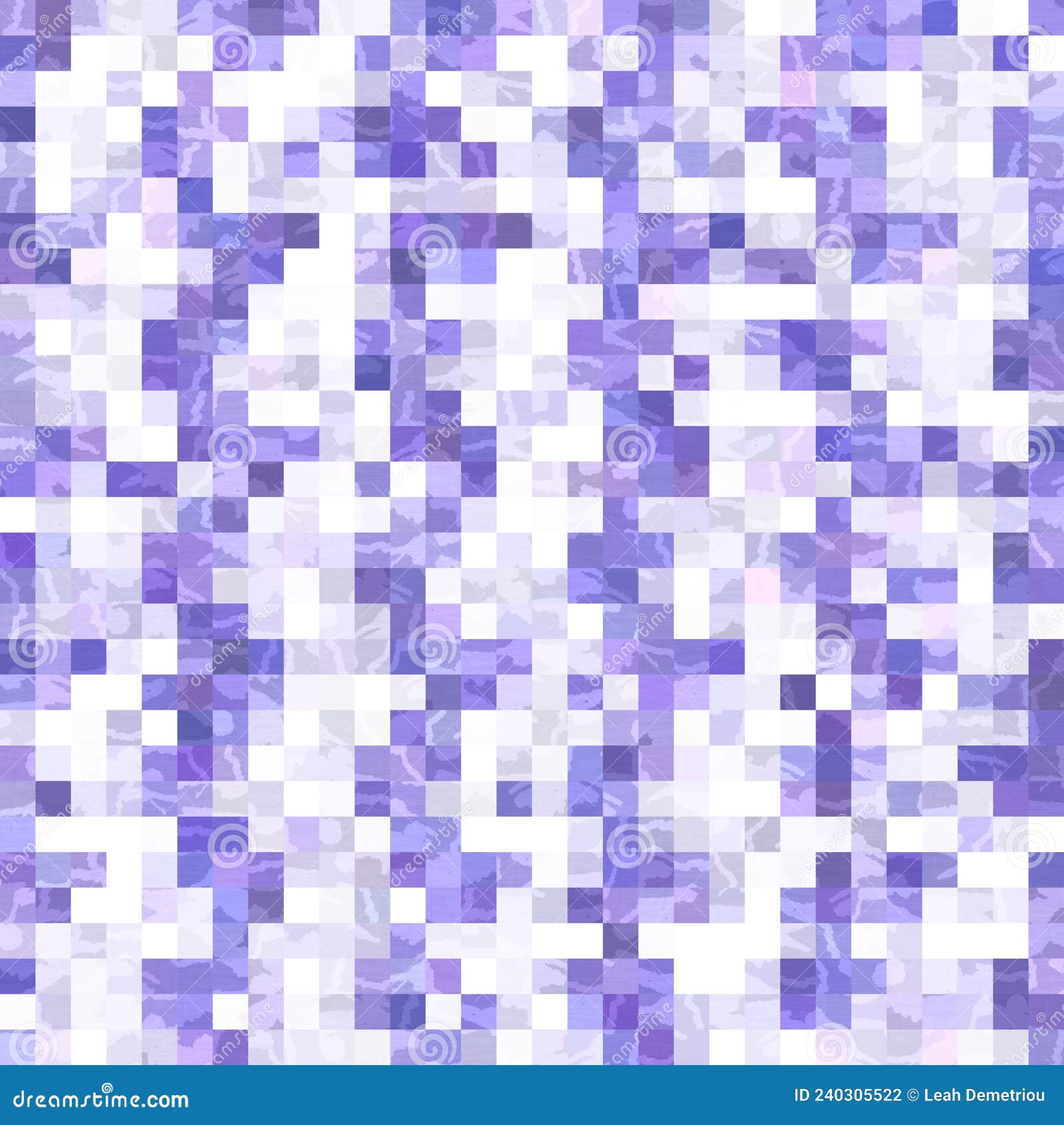 Tiny Purple Geometric Mosaic Pixel Grid Seamless Pattern. Modern Square ...