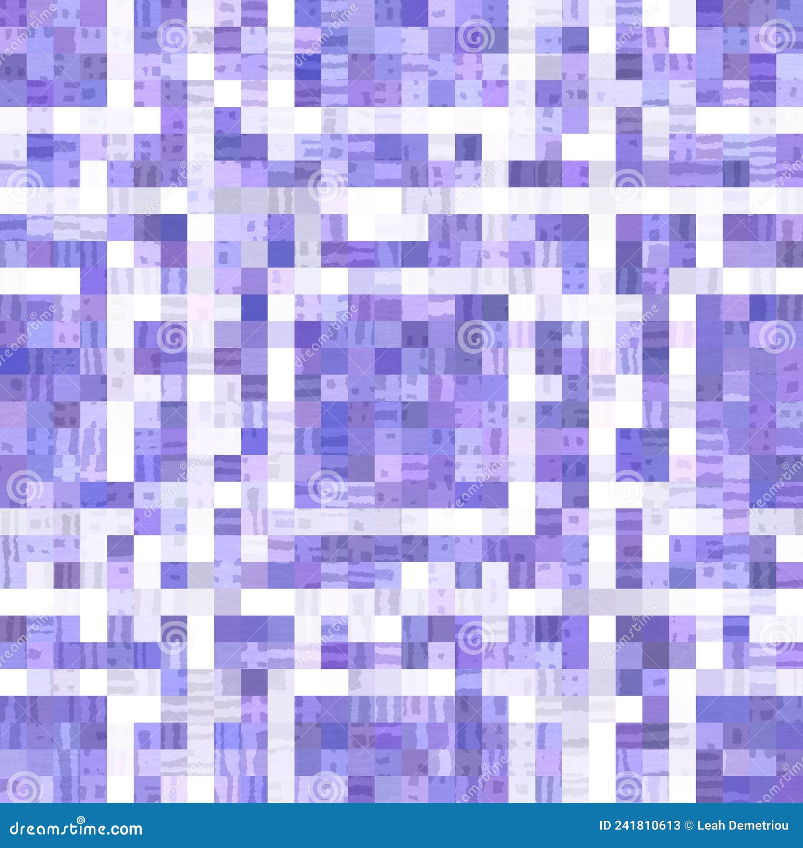 Tiny Purple Geometric Mosaic Pixel Grid Seamless Pattern. Modern Square ...