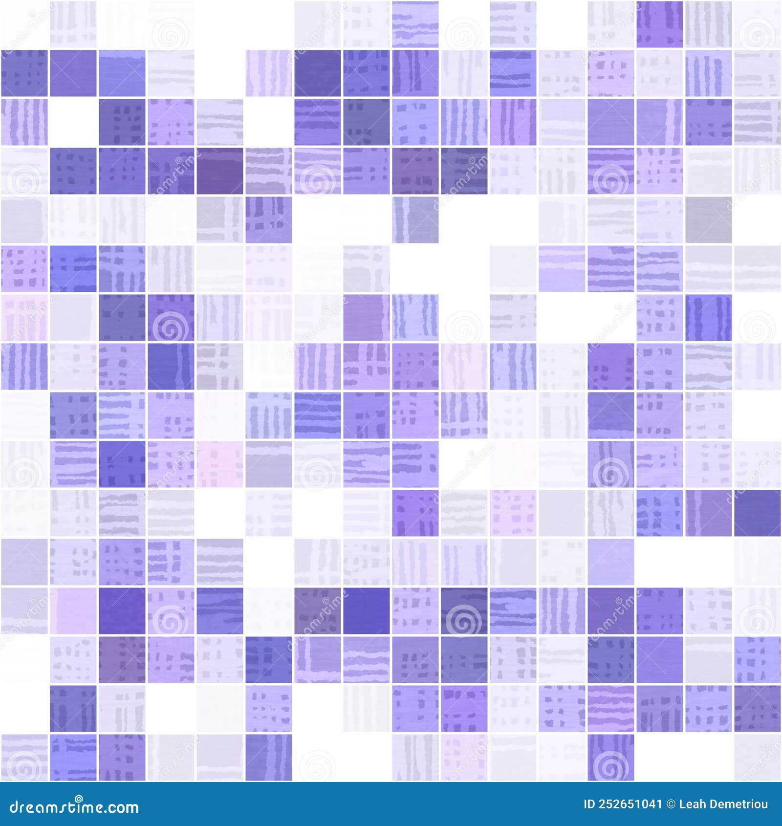 Tiny Purple Geometric Mosaic Pixel Grid Seamless Pattern. Modern Square ...