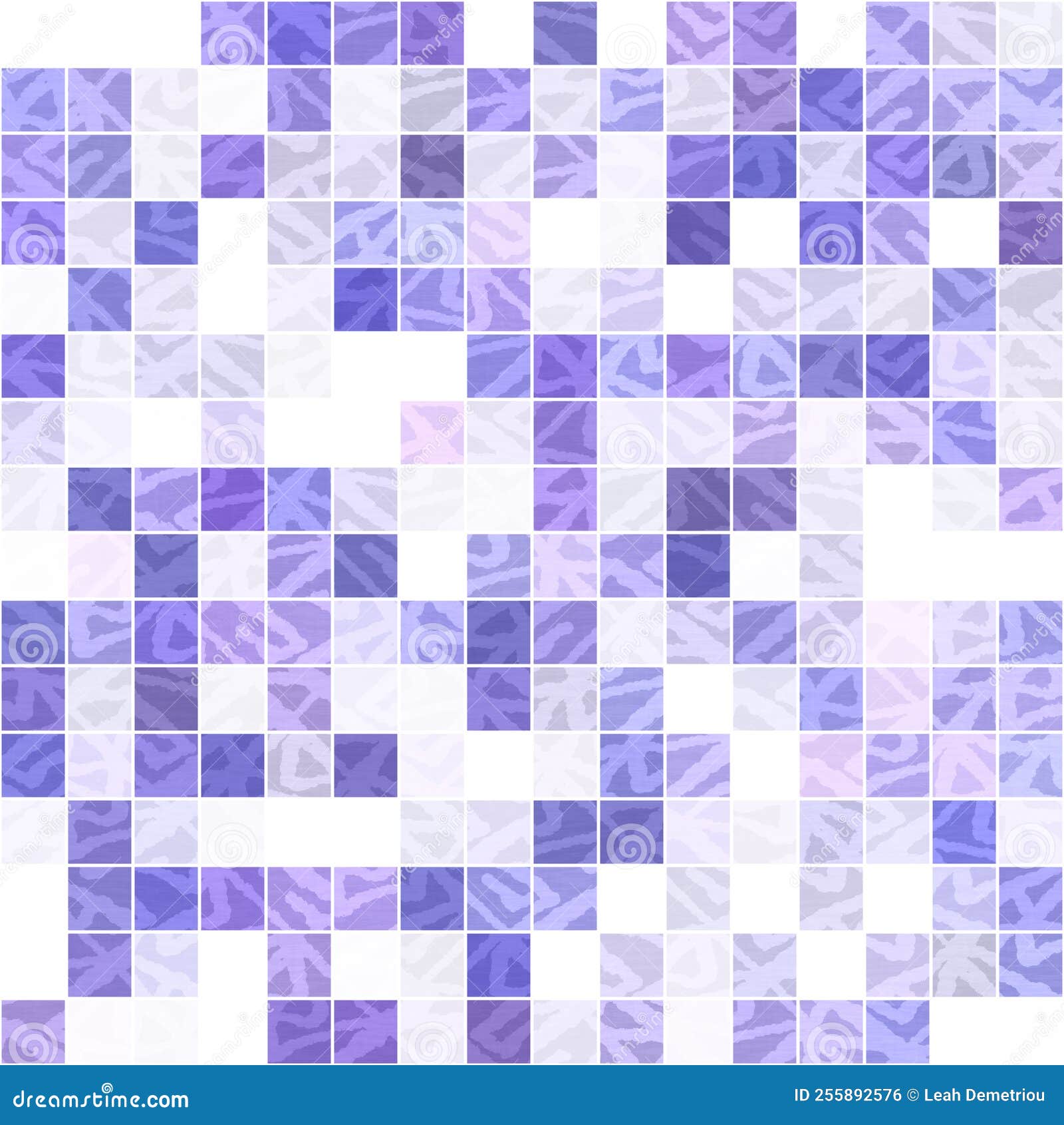 Tiny Purple Geometric Mosaic Pixel Grid Seamless Pattern. Modern Square ...