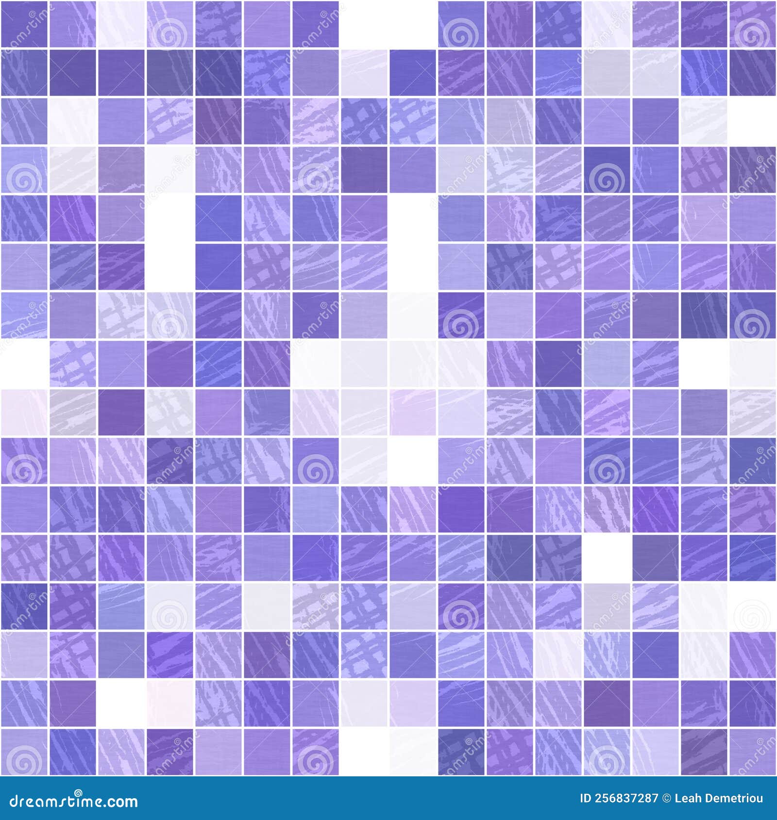 Tiny Purple Geometric Mosaic Pixel Grid Seamless Pattern. Modern Square ...