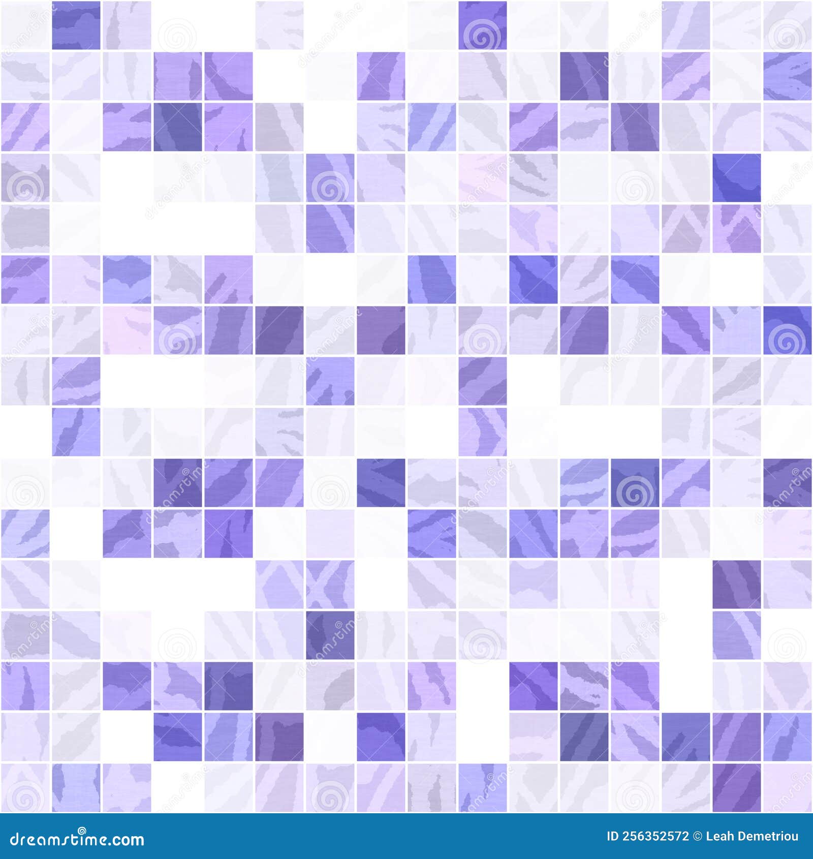 Tiny Purple Geometric Mosaic Pixel Grid Seamless Pattern. Modern Square ...
