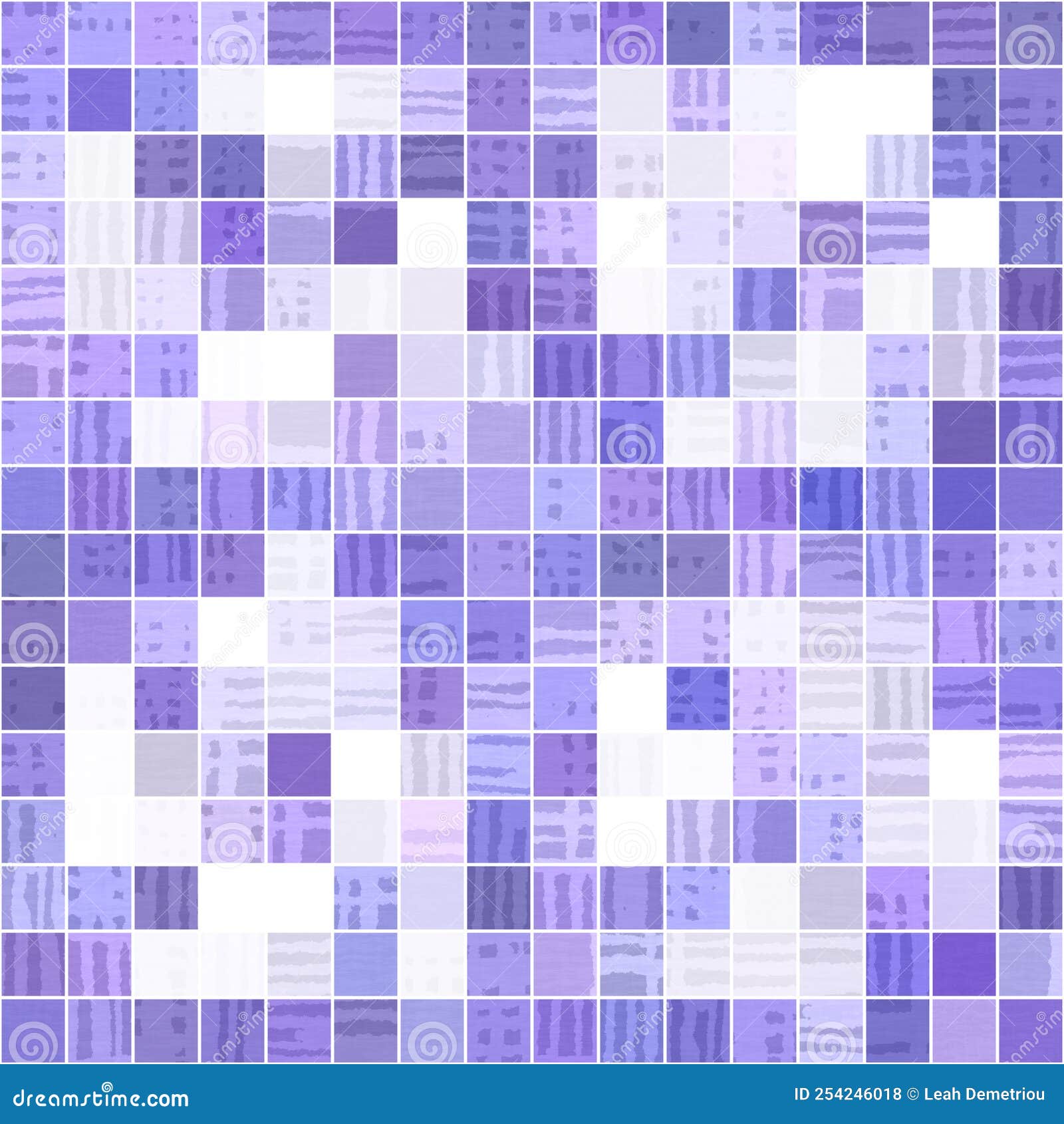 Tiny Purple Geometric Mosaic Pixel Grid Seamless Pattern. Modern Square ...