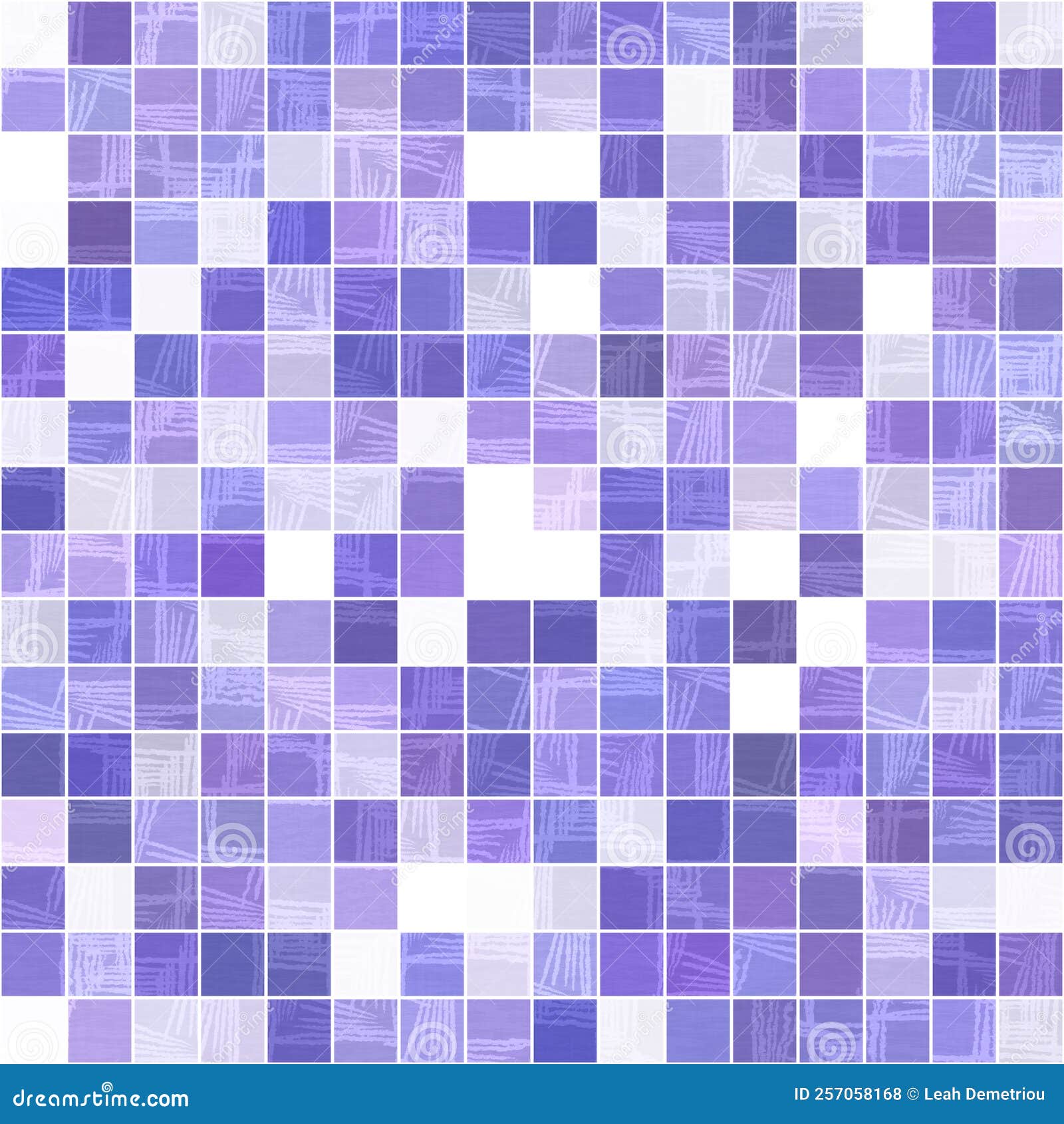 Tiny Purple Geometric Mosaic Pixel Grid Seamless Pattern. Modern Square ...
