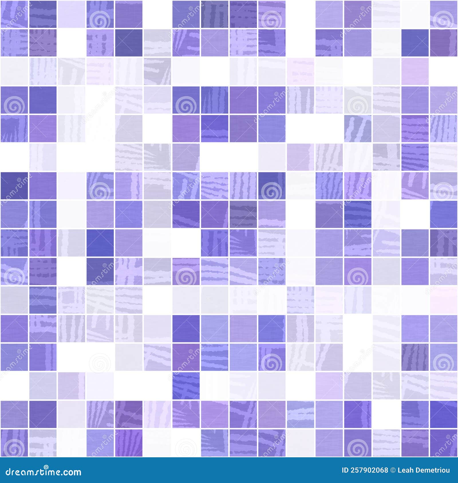 Tiny Purple Geometric Mosaic Pixel Grid Seamless Pattern. Modern Square ...