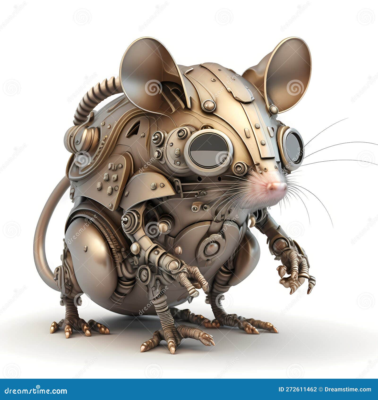 Tiny Rat Robot. Generative AI Stock Illustration - Illustration of ...