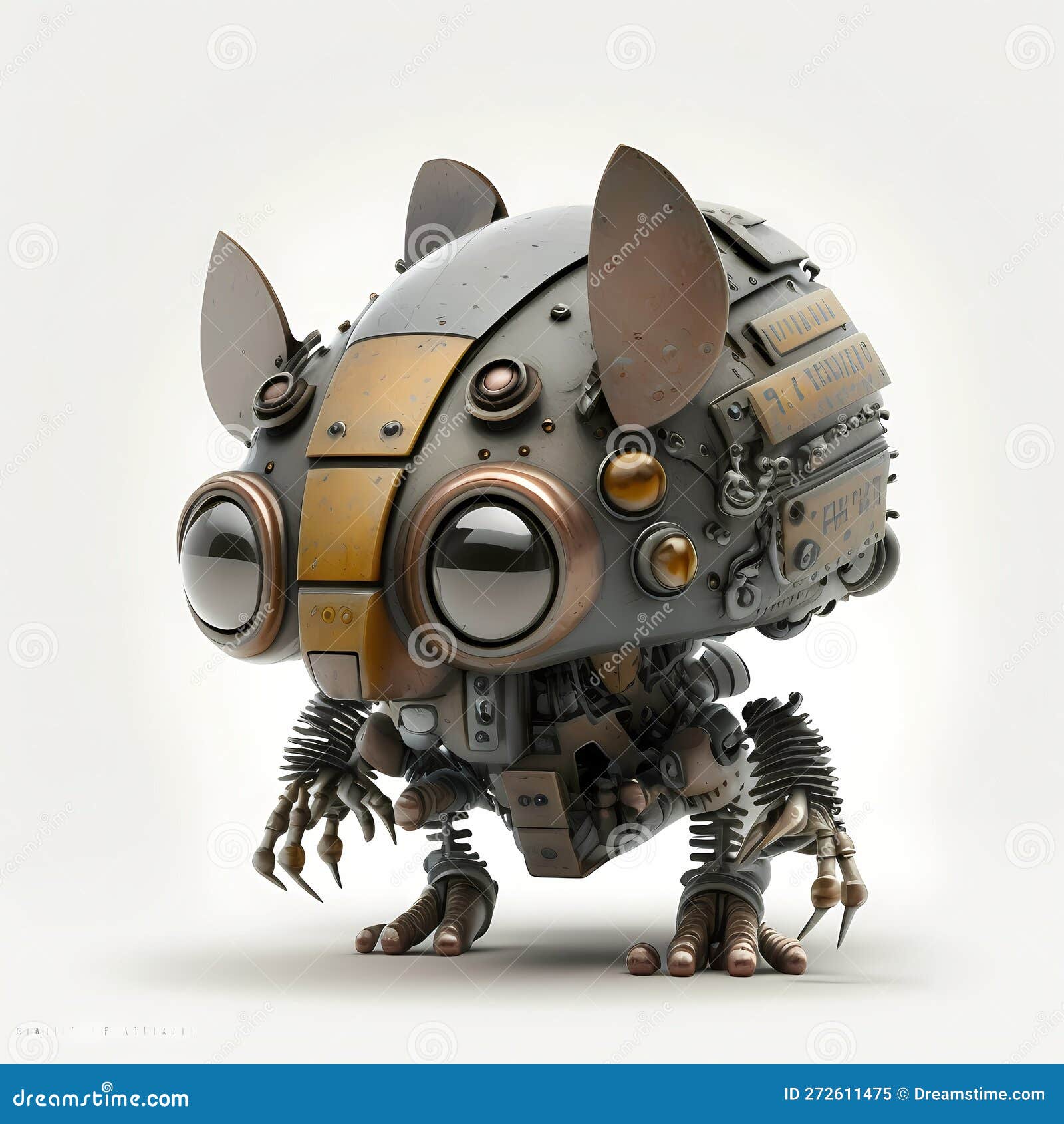 Tiny Rat Robot. Generative AI Stock Illustration - Illustration of ...