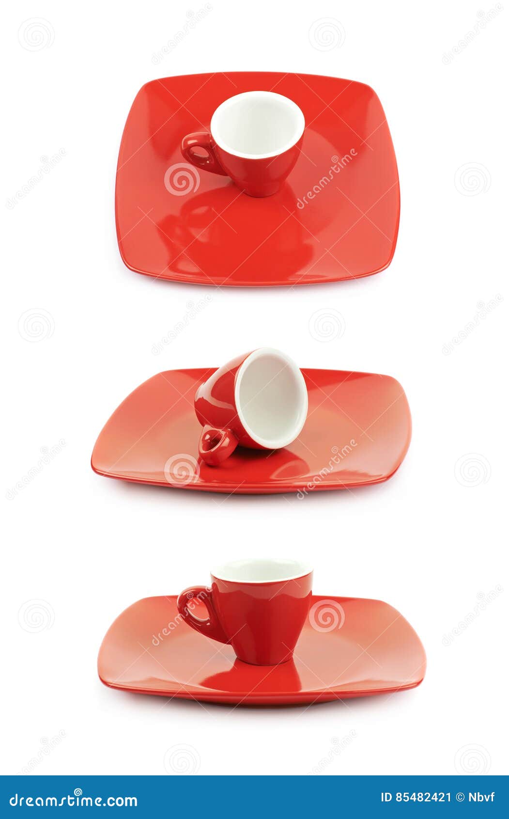Tiny Red Espresso Cup Isolated Stock Image - Image of refreshment ...