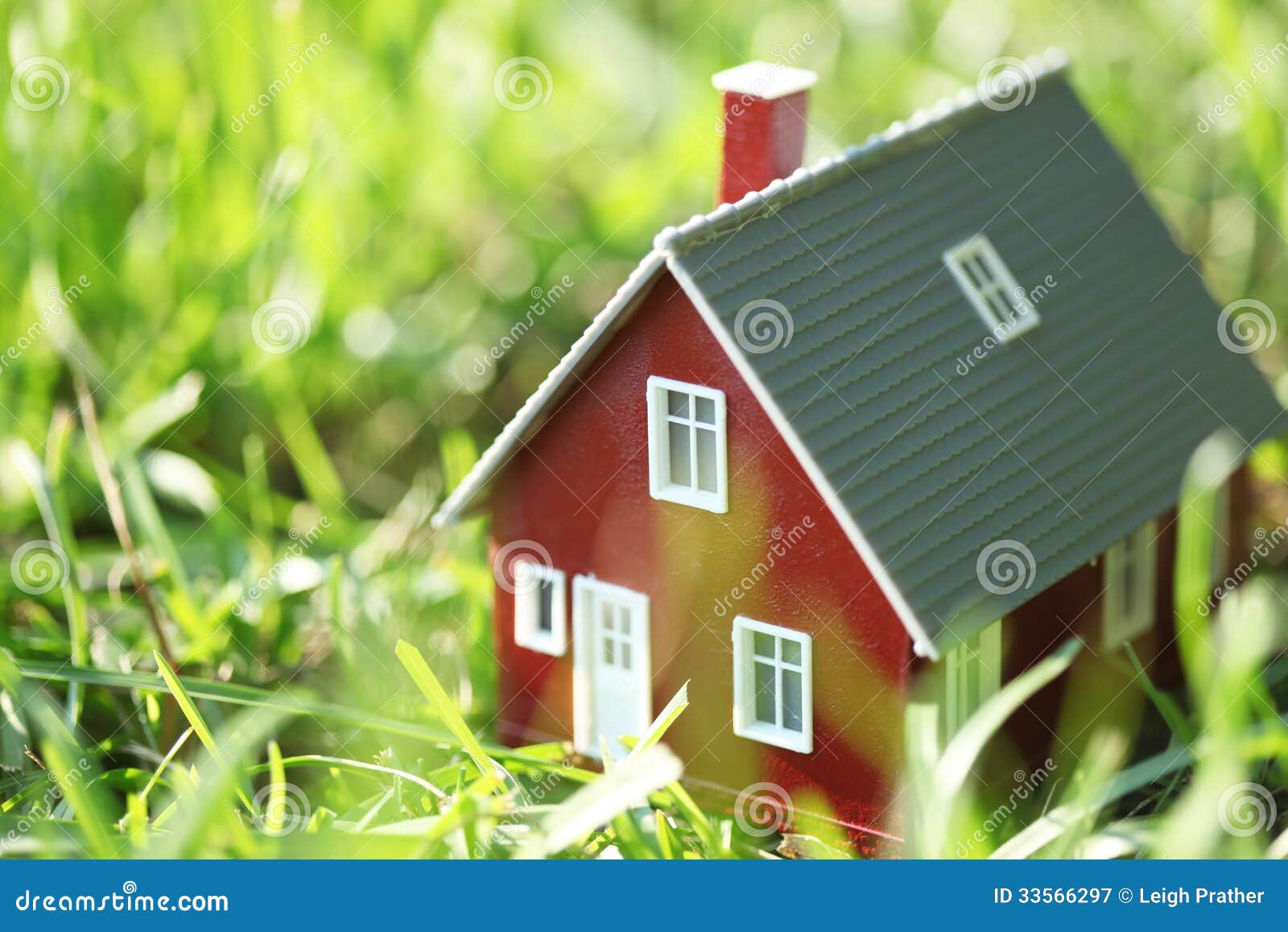 Tiny red house stock image. Image of natural, scenic - 33566297