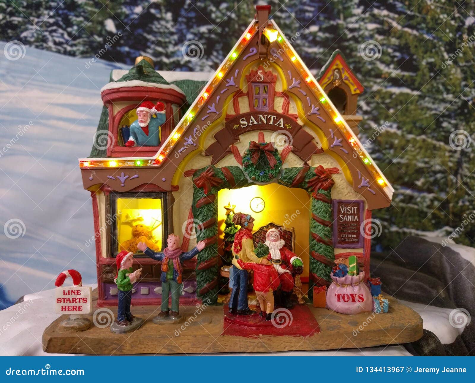 Tiny Santa house stock image. Image of house, beautiful - 134413967