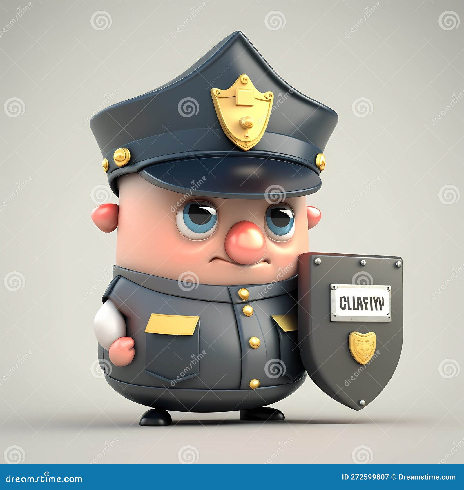 Tiny Security Guard. Generative AI Stock Image - Image of occupation ...