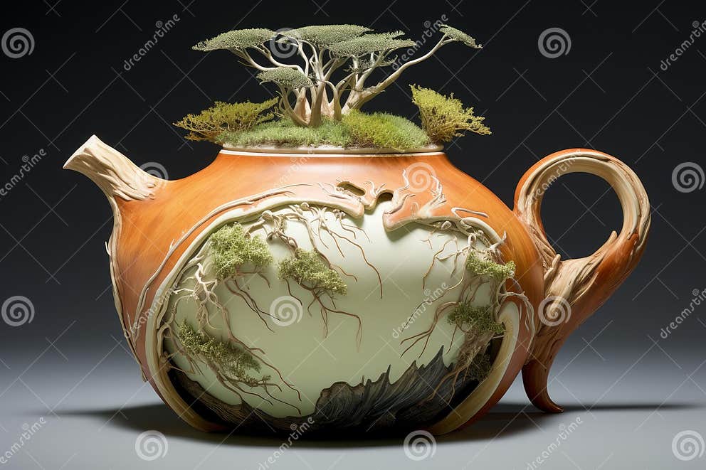 Tiny Seedling Sprouting Pot Garden. Generate Ai Stock Illustration ...